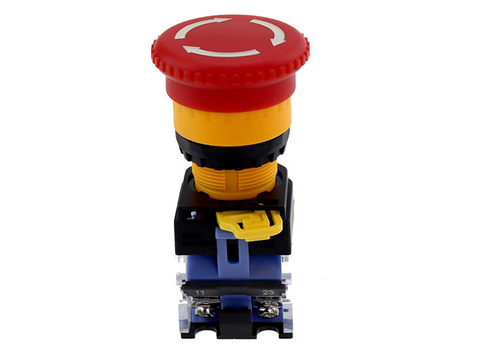 Asansör Asansör için 22mm 10A Kırmızı Acil Durdurma Mantar Kafa Push ...